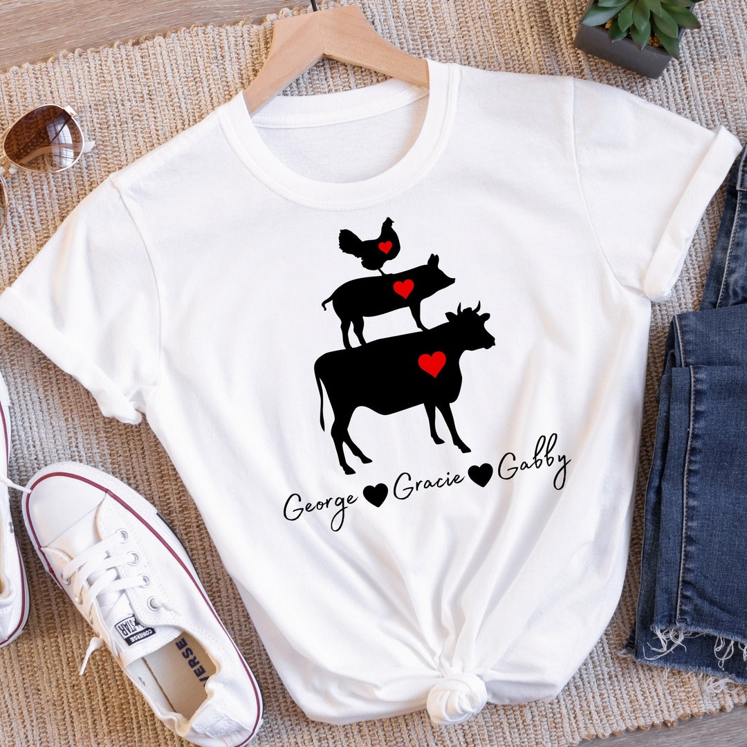 Farm Animal Love SVG/PNG, Digital File, Farm Animals, Chicken, Pig, Cow ...