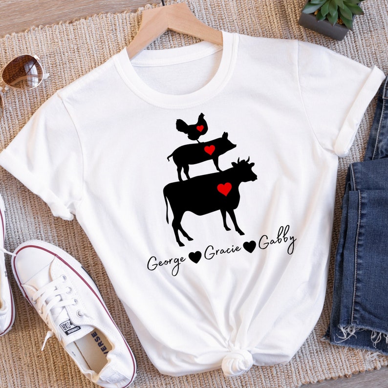 Farm Animal Love SVG/PNG, Digital File, Farm Animals, Chicken, Pig, Cow ...