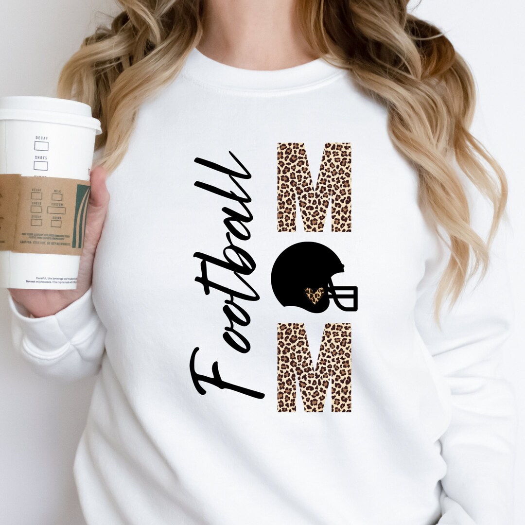 DIGITAL Leopard Football Mom, Svglpng Sublimation Art Digital Download ...