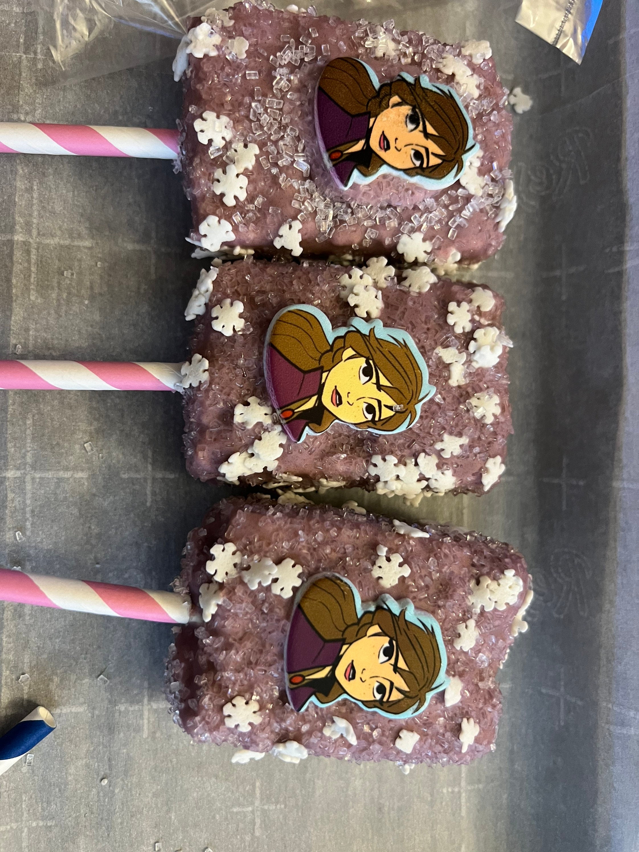 12 Frozen Themed Rice Krispy Treats Great for Kids Parties-favors - Etsy