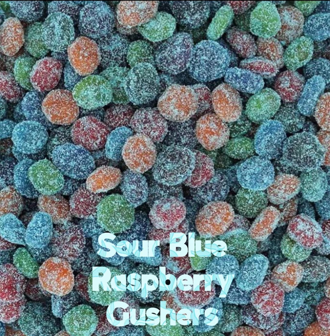 Sour Blue Raspberry Gushers With or Without Pop Rocks - Etsy