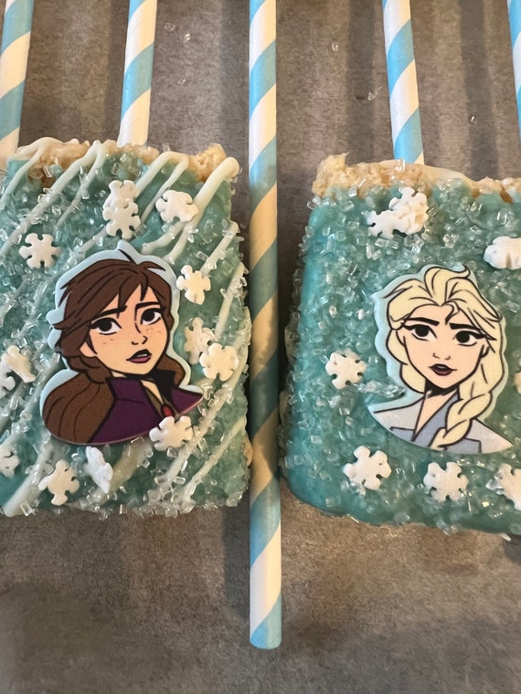12 Frozen Themed Rice Krispy Treats Great for Kids - Etsy