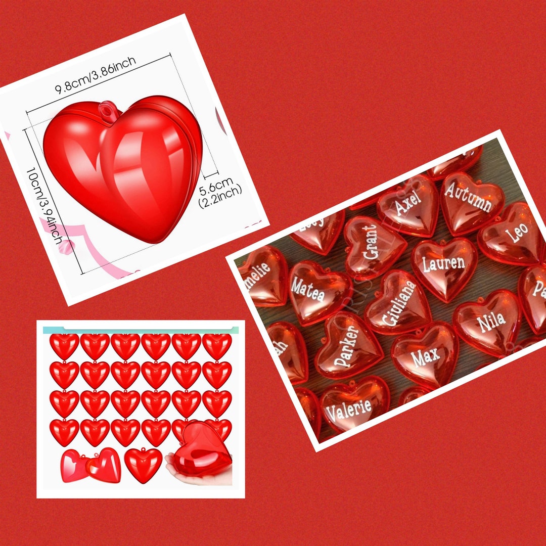 Personalized Candy Filled Hearts-great for Parties-birthdays-school - Etsy