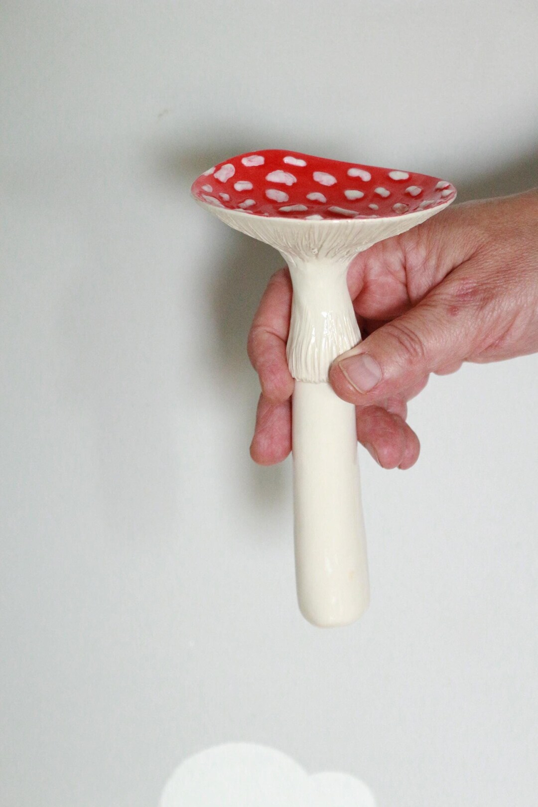 Amanita Muscaria, Red Toadstool, Ceramic Insect Waterer, Bee Drinking ...