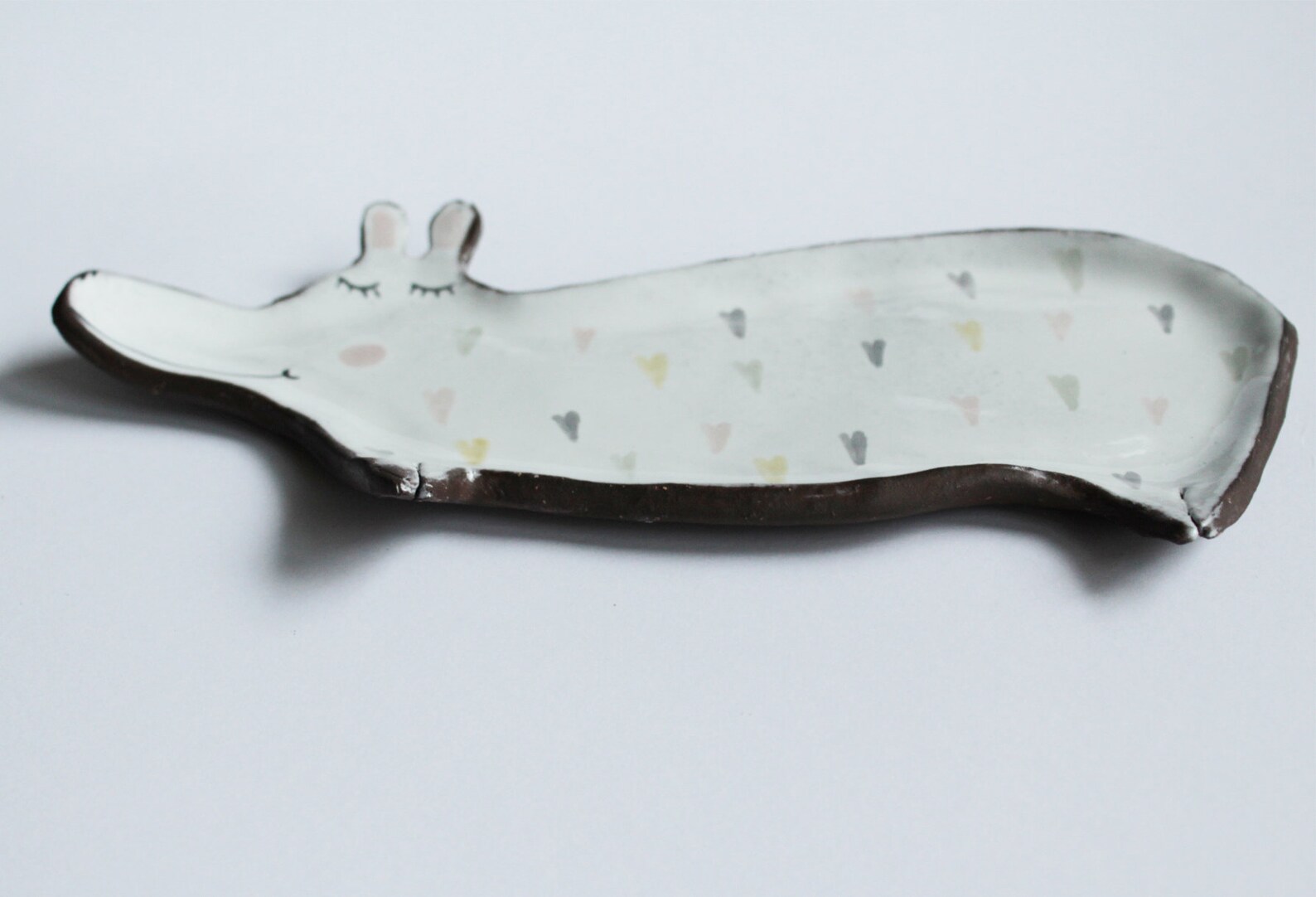 Cute Hippo Sleepy Handmade Ceramic Plate Ring Dish Soap - Etsy