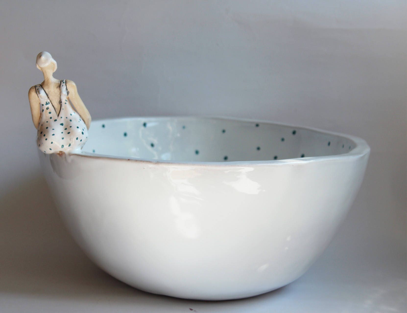 Beautiful Angel Swimmer Ceramic Table Top Sink Washbasin | Etsy