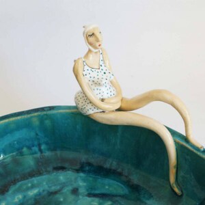 Beautiful Angel Swimmer - Ceramic Table Top Sink, Washbasin, Bathroom ...