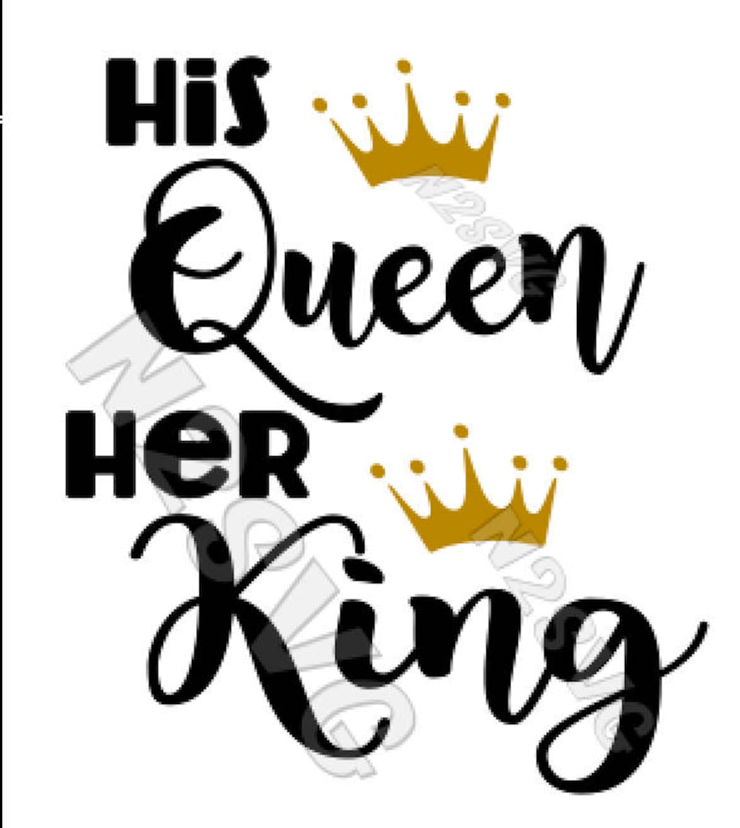 Su reina Su reina svg reina svg rey svg - Etsy España
