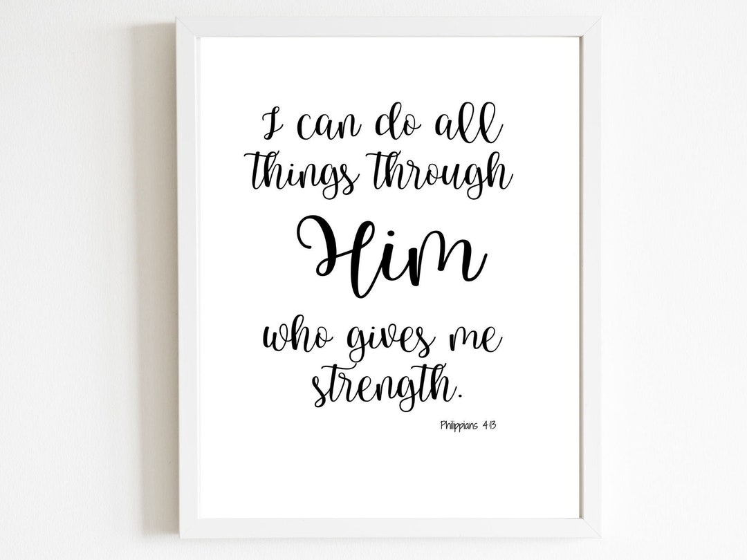 Bible Verse Sign, Christian Typography, Christian Decor, Bible Verse ...