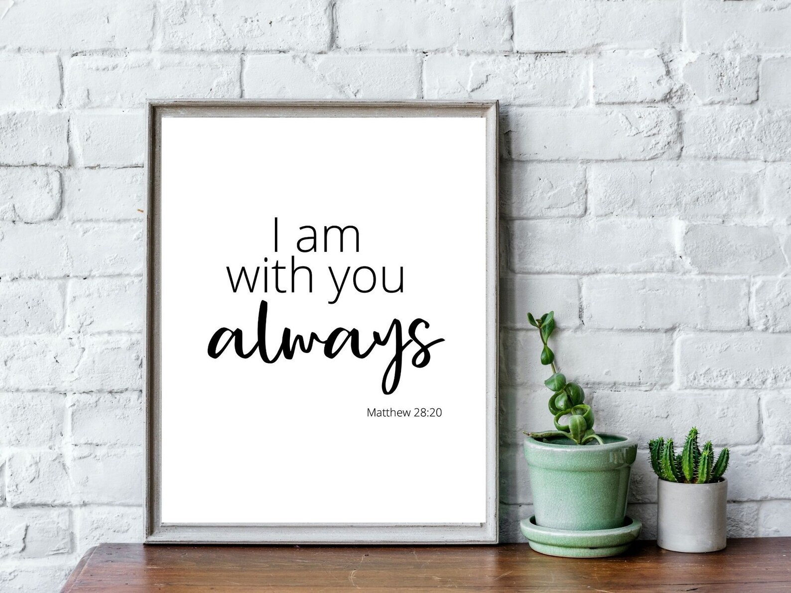 Bible Verse Wall Print, Bible Verse Sign, Christian Typography Art ...