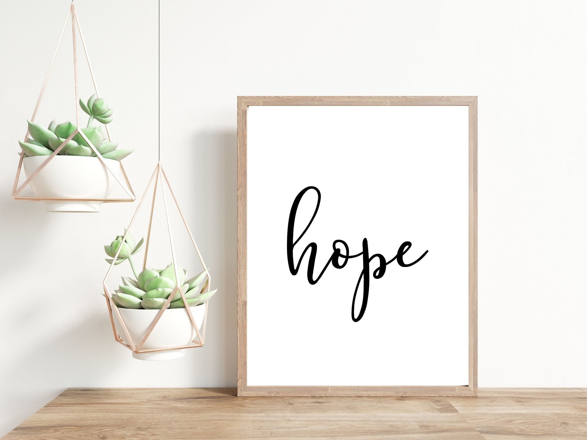 Hope Wall Decor, Typography Wall Art Print, Inspirational Quote Print ...