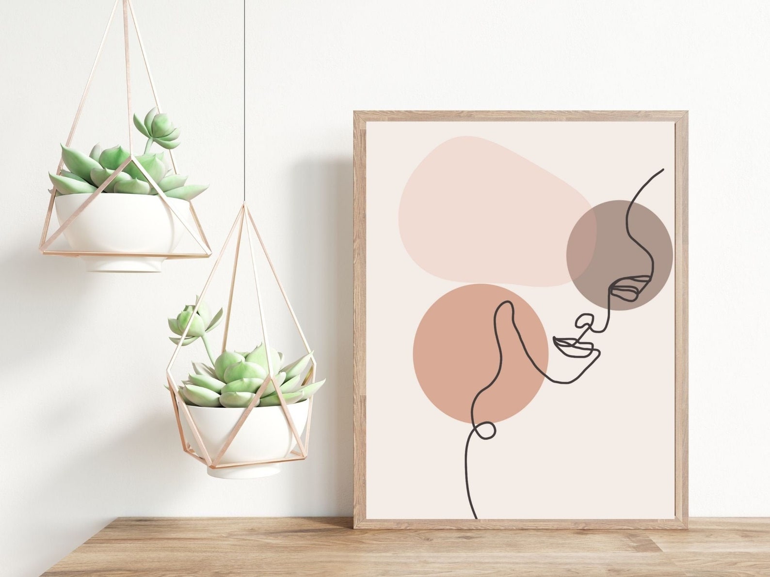 Abstract Wall Print, One Line Wall Art, One Line Drawing, Trendy Wall ...