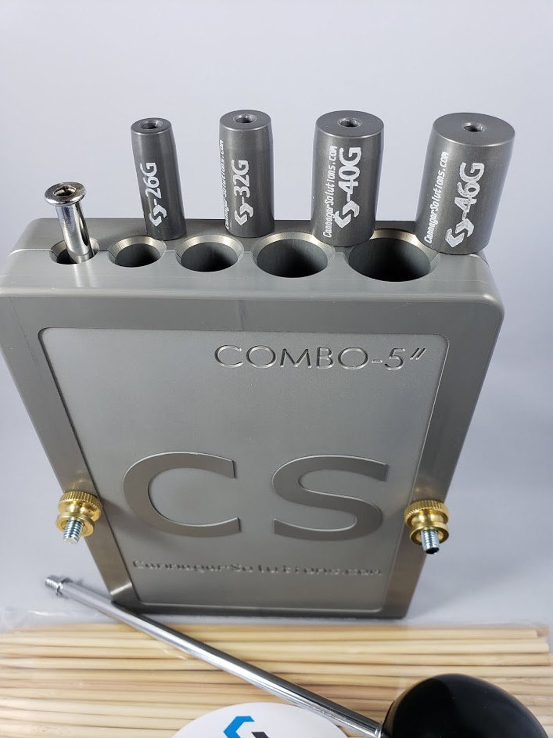 Cannagar Solutions 5" Combo Aluminum Cigar Mold / Press - Cannagar Mold ...