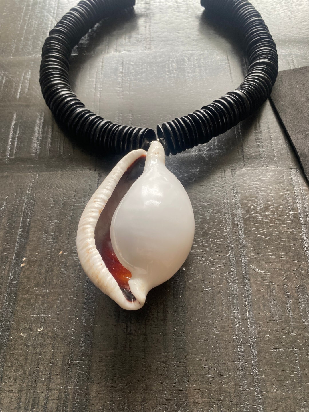 Giant Cowrie Shell Statement Choker, Handmade , Warrior Tribal Necklace ...