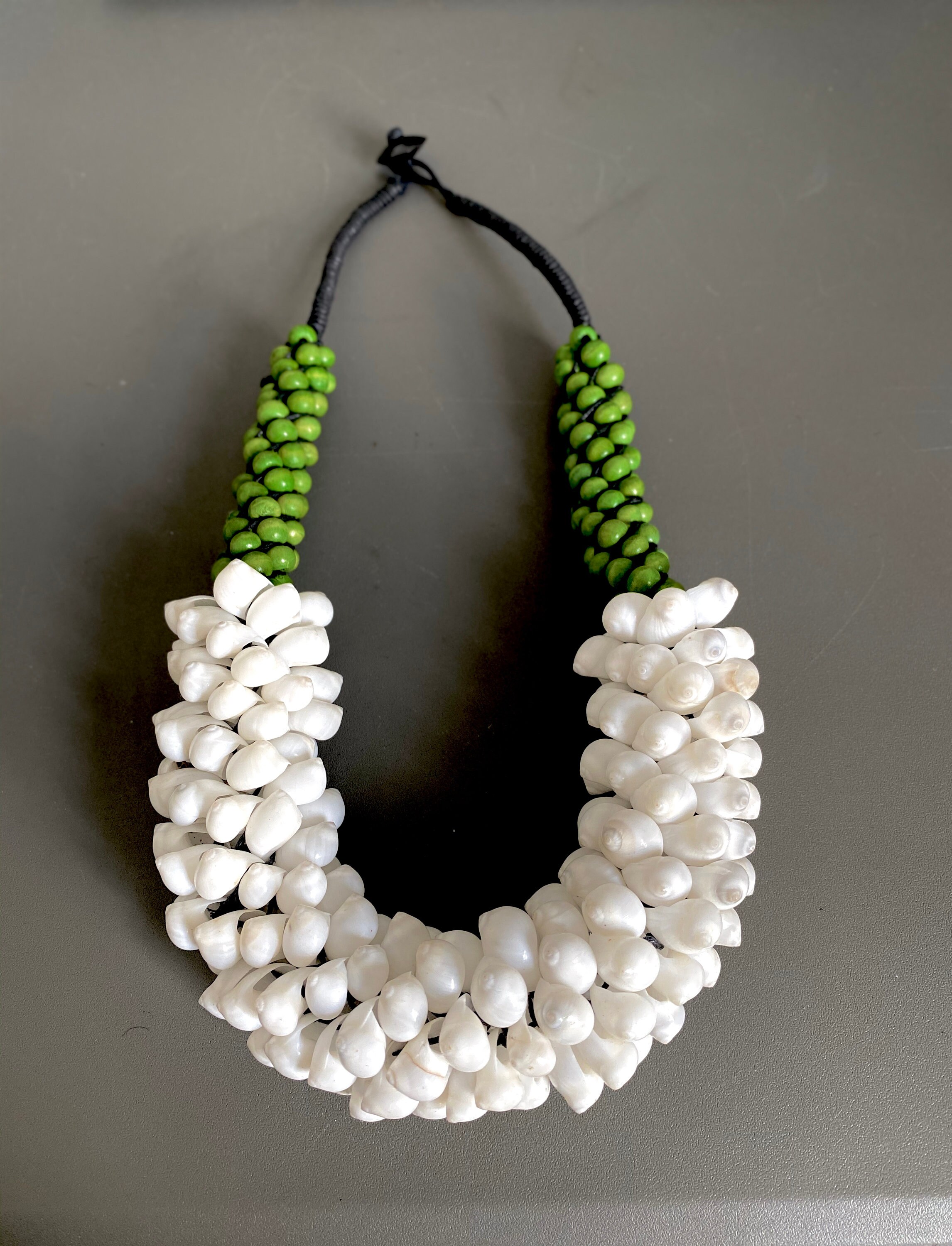 Handmade Clustered Shell Necklace, Chunky Boho Statement Jewelry - Etsy