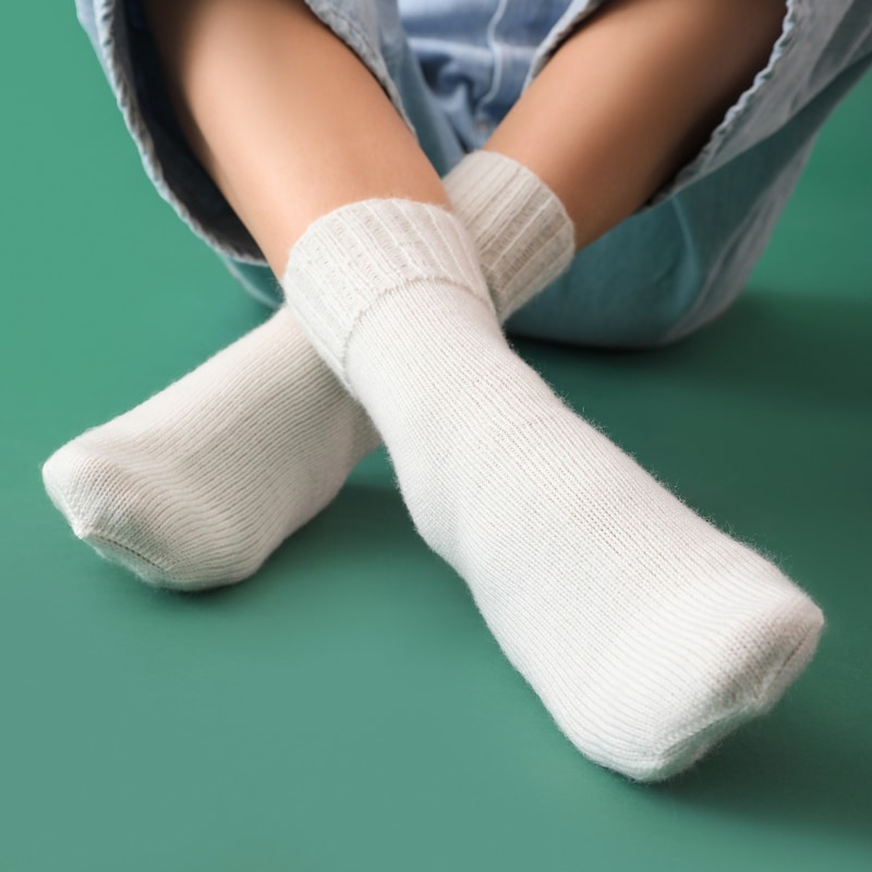 White Wool Socks - Etsy