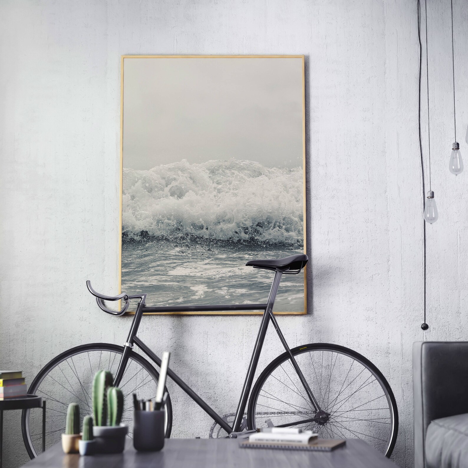 Ocean Wave Print, Sea Photography Print, Nordic Scandinavian Art ...