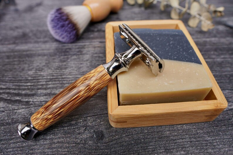 Bamboo Handle Double Edge Safety Razor With 10 Blades - Etsy