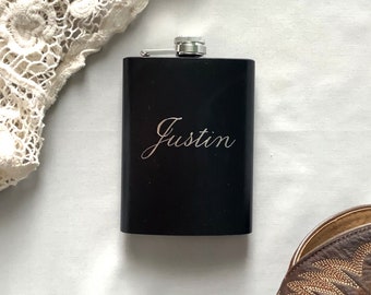 Large Glass Flask Personalized Best Man Gift Gifts for Men - Etsy
