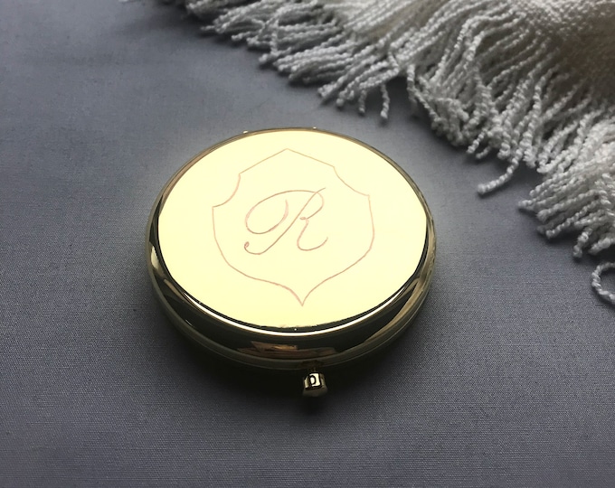 Vintage Compact, Heart Compact, Gold Compact, Rare Compact, Vintage ...