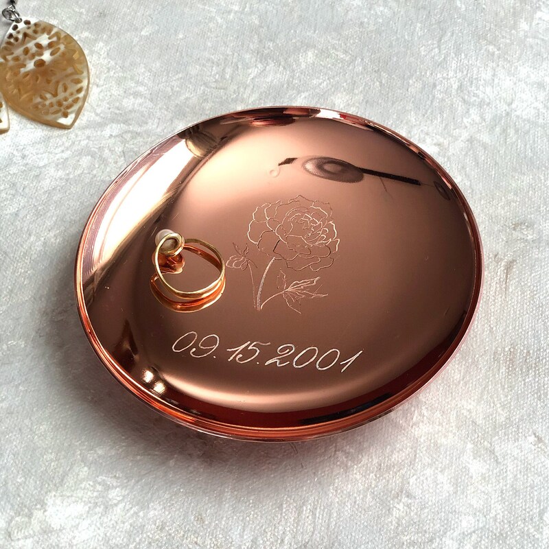 Trinket Tray Peony - Etsy