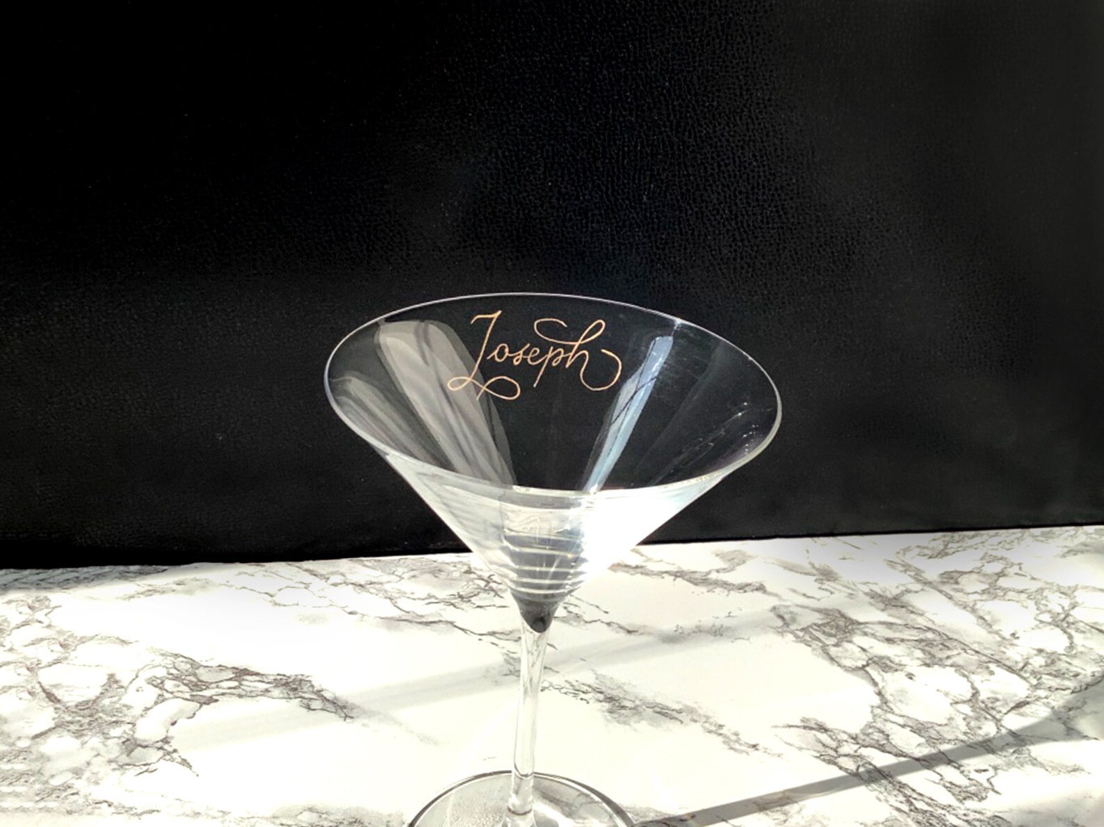 Calligraphy Engraved Martini Glass Personalized Housewarming - Etsy