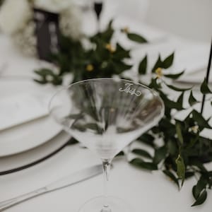Calligraphy Engraved Martini Glass Personalized Housewarming Gift New ...