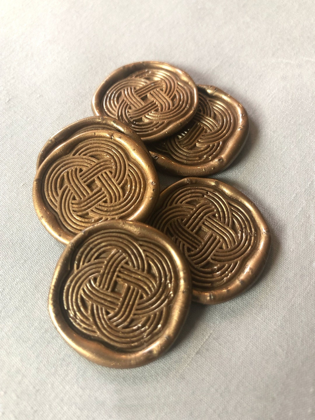 Infinity Loop Wax Seals in White or Gold, Invitation Wax Seal Stickers ...