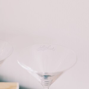 Calligraphy Engraved Martini Glass Personalized Housewarming Gift New ...