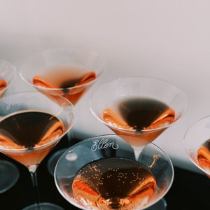 Calligraphy Engraved Martini Glass Personalized Housewarming Gift New ...