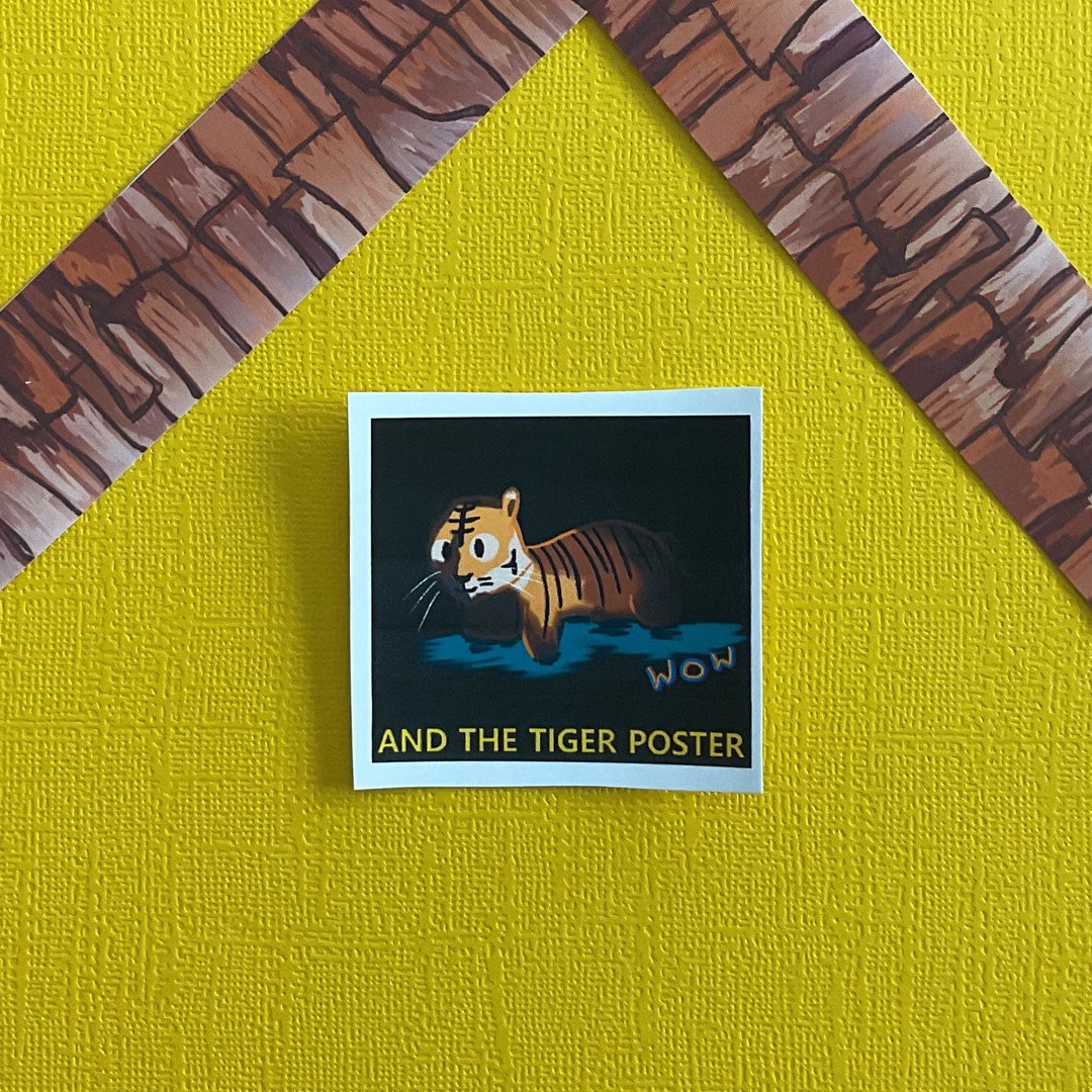 And the Tiger Poster Sticker | 2 Inches | Water Resistant | Zoobooks ...