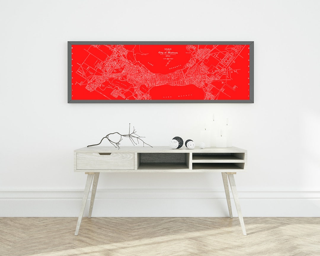 Wisconsin Badgers Map | Uw-madison | Custom Map | Madison, WI - Etsy