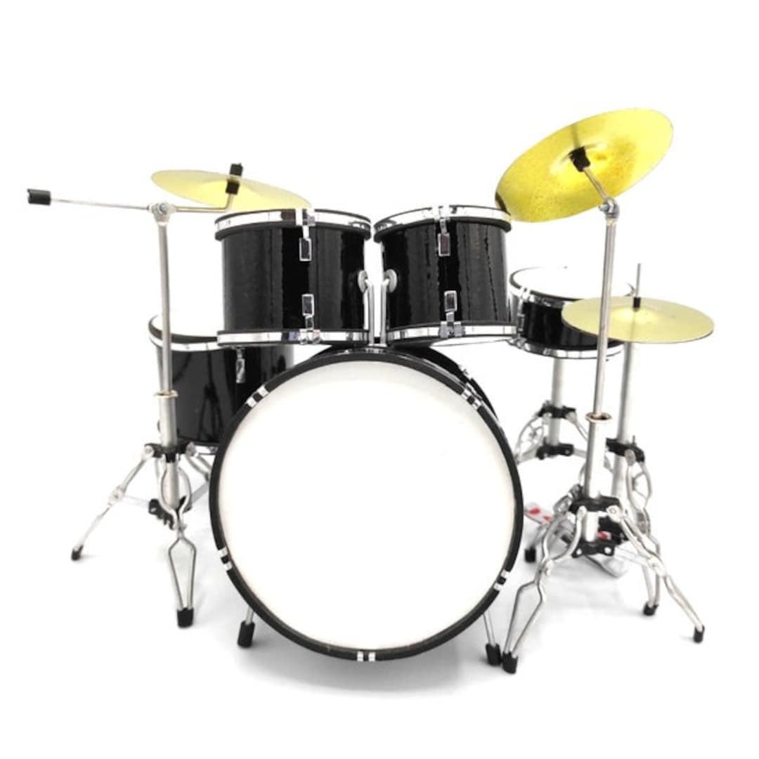 Miniature Drum Set Black Model - Etsy