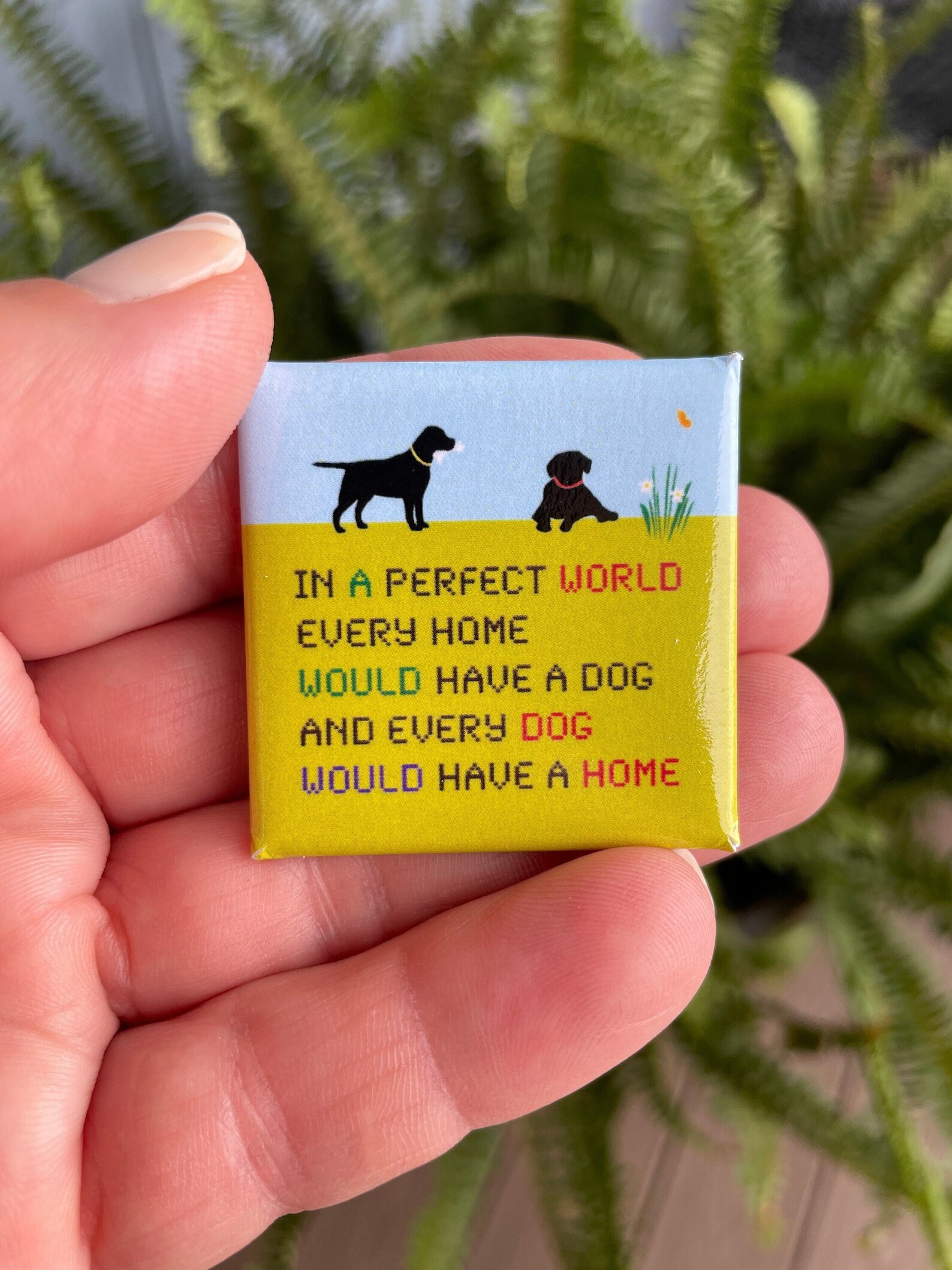 Black Lab Pin "every Home Would Have a Dog", Labrador Retriever Rescue ...