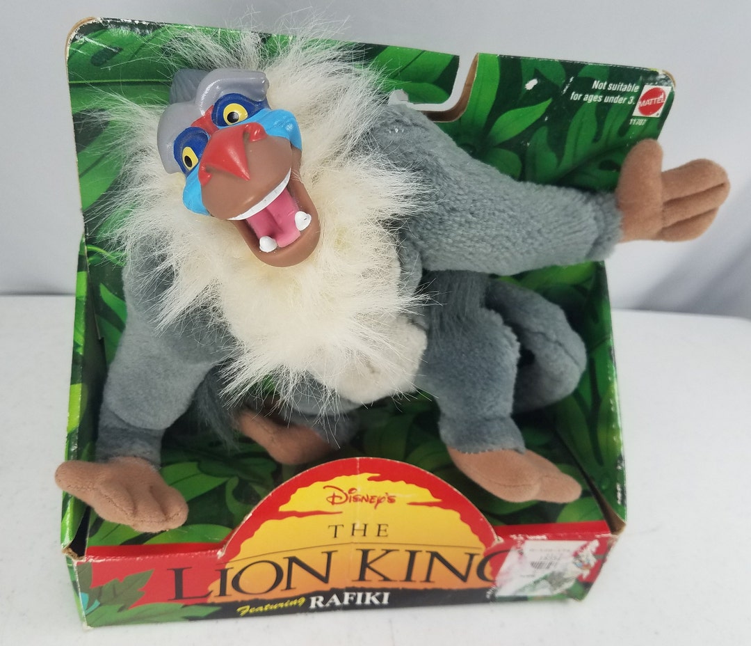 Vintage Disney the Lion King RAFIKI (hard Face) Stuffed Plush Toy ...