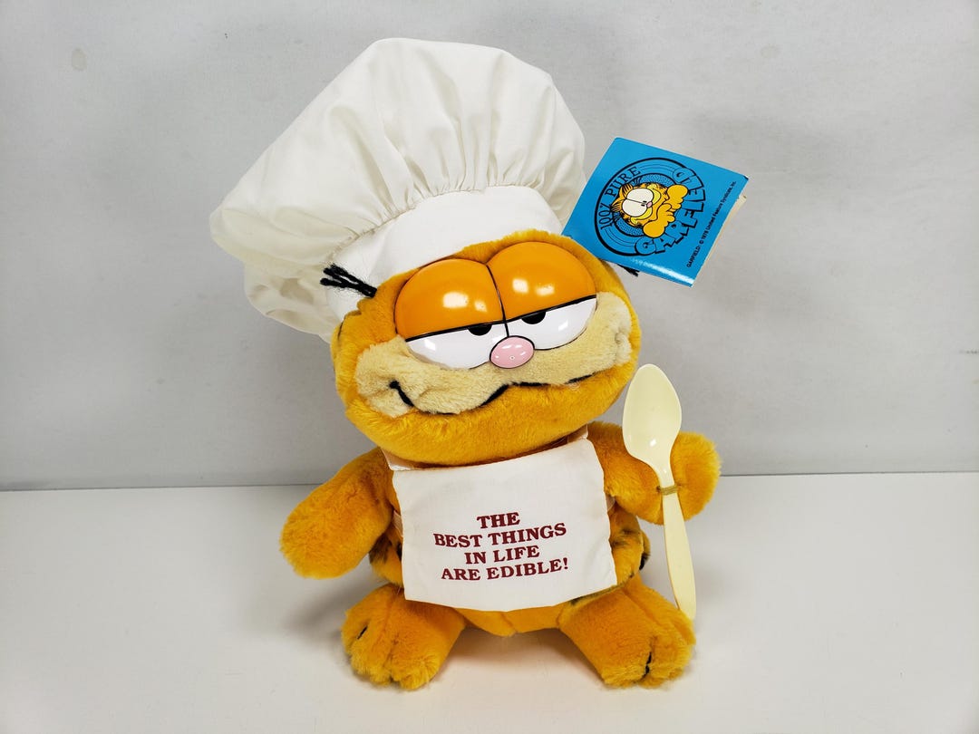 Vintage Garfield Plush Cook Chef 1981original Tag - Etsy