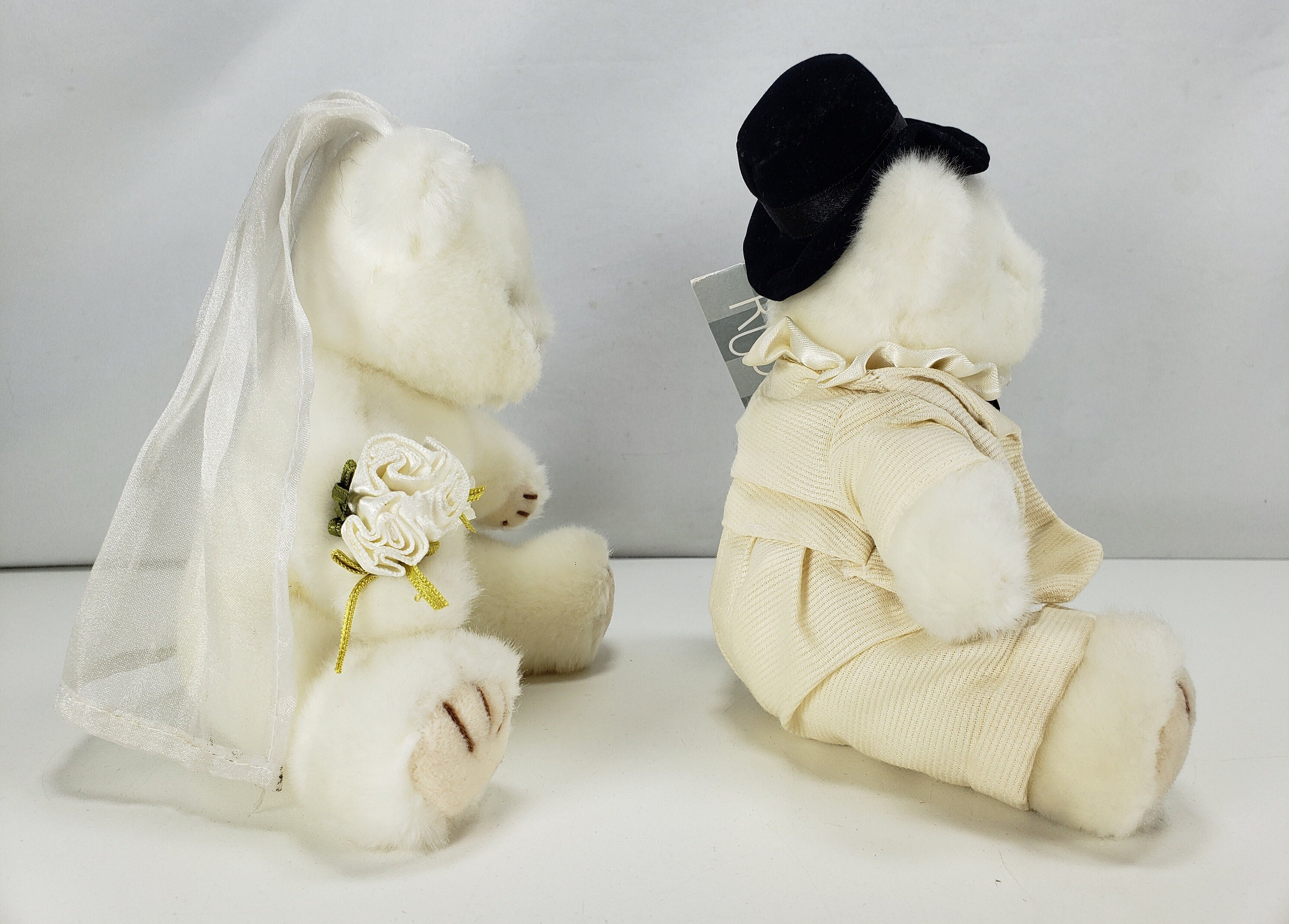 Vintage Russ Bear Plush Wedding Bride & Groom 6" - Etsy