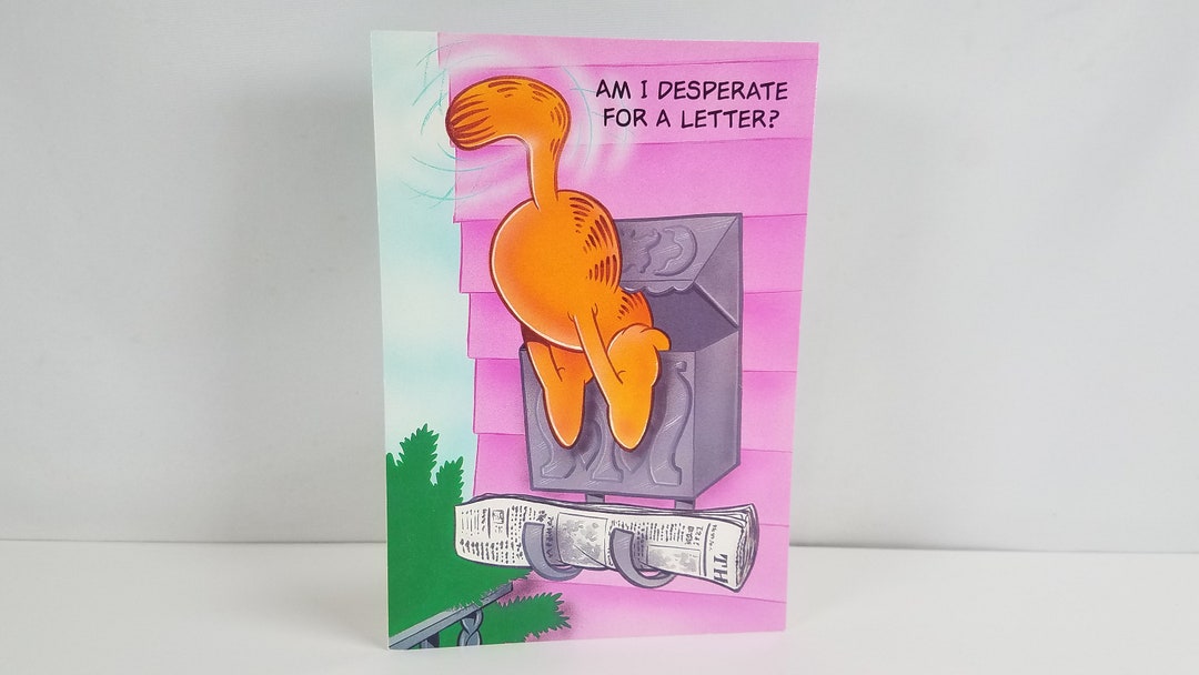 Vintage Hallmark Garfield Greeting Card W/ Envelope 1978 - Etsy