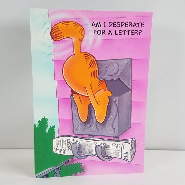 Garfield Birthday Card - Etsy