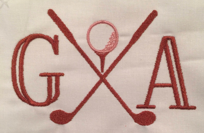 Golf Club Embroidery Pattern - Etsy