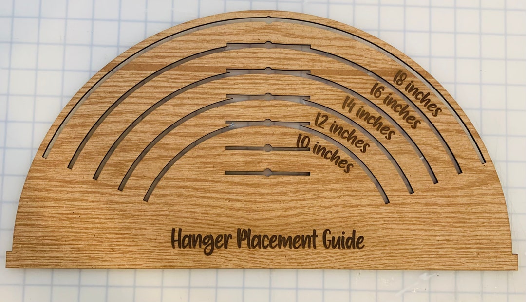 Round Sign Hanger Placement Guide SVG Laser FILE ONLY - Etsy