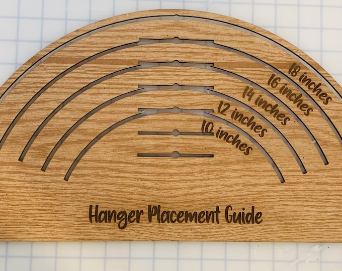 Round Sign Hanger Placement Guide SVG Laser FILE ONLY - Etsy