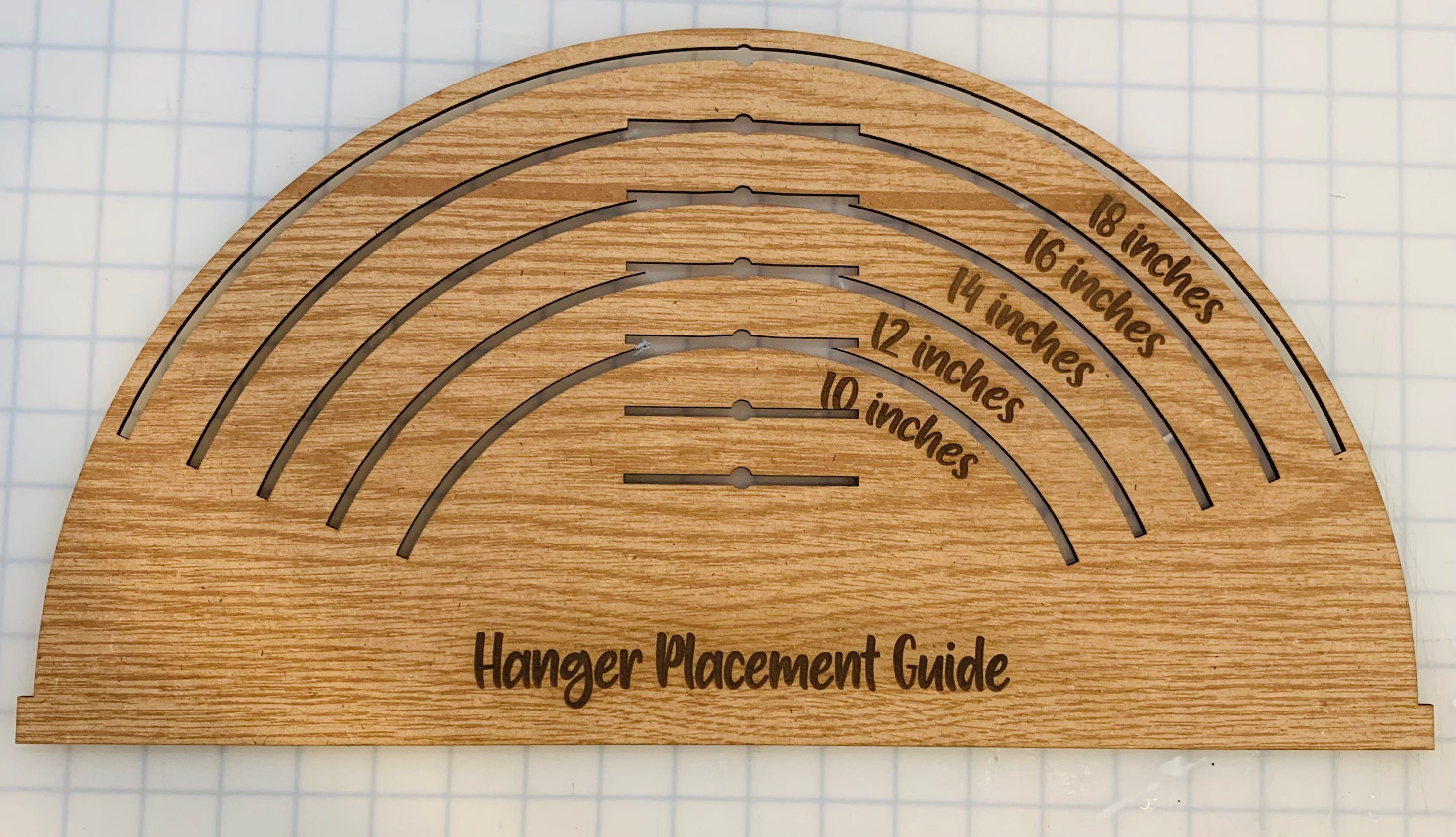 Round Sign Hanger Placement Guide SVG Laser FILE ONLY - Etsy