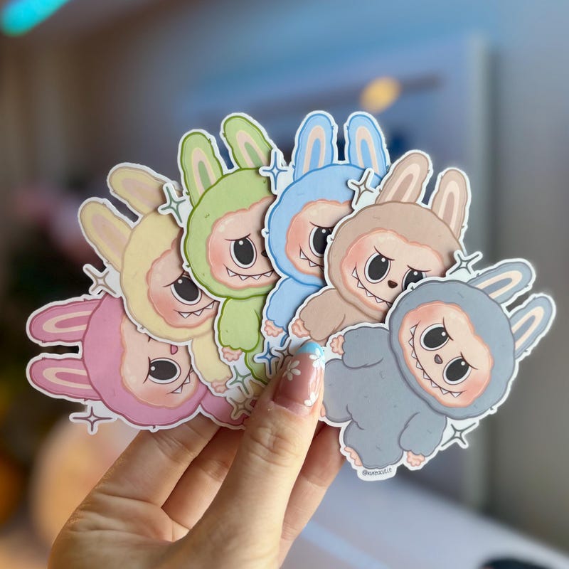 Labubu Stickers - Etsy