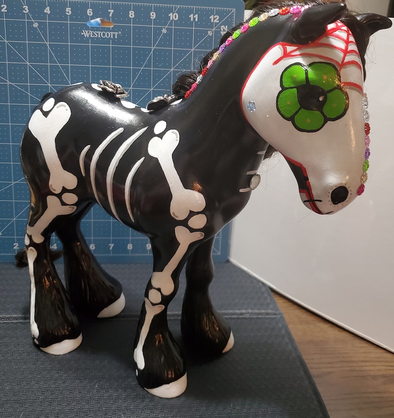 Large Clydesdale Sugar Skull Horse Disney Angus Horse Day of - Etsy