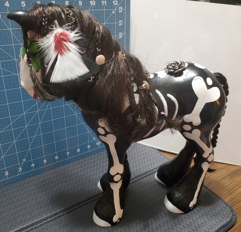 Large Clydesdale Sugar Skull Horse Disney Angus Horse Day of - Etsy