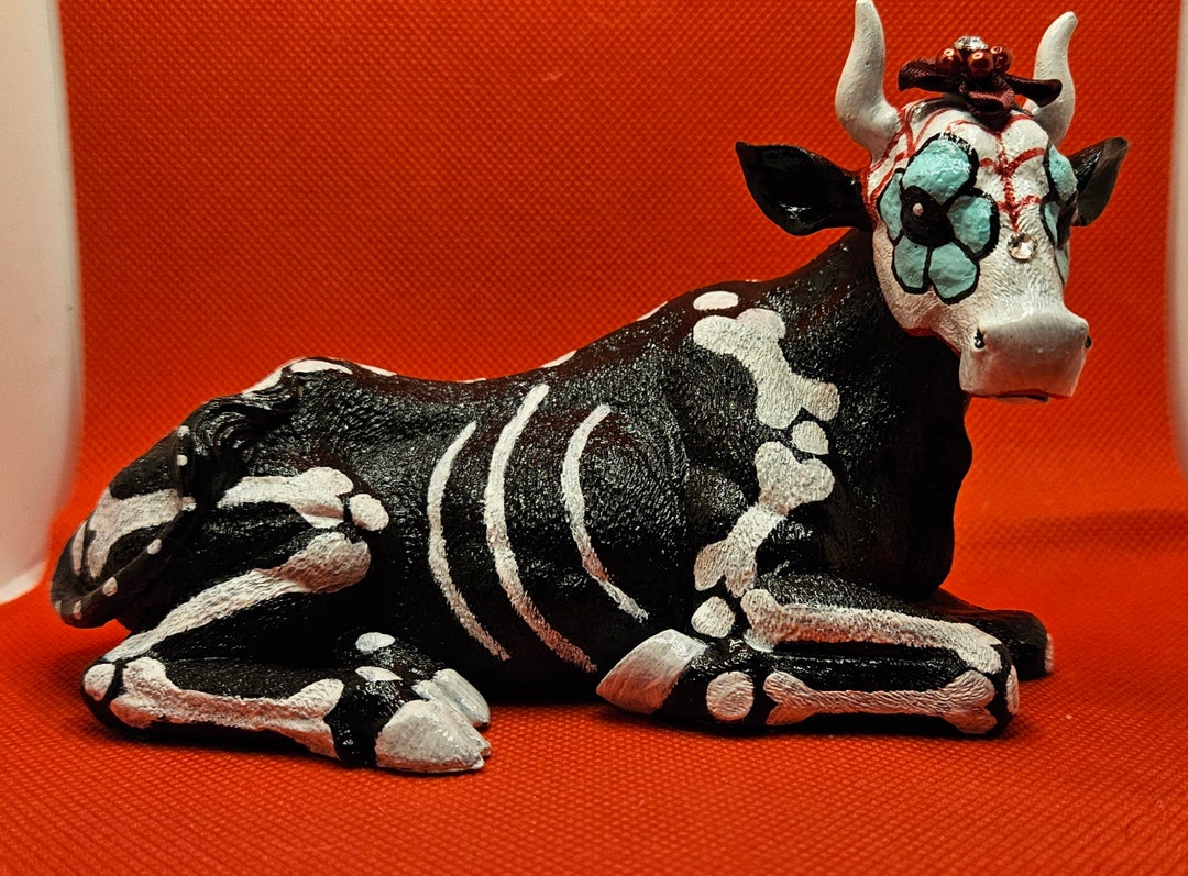 Sugar Skull Bull, Day of the Dead Cow, Taurus - Etsy