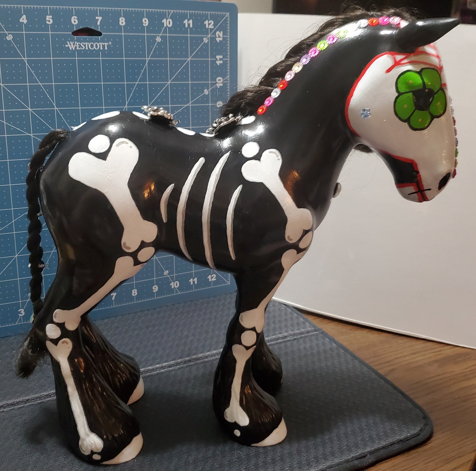 Large Clydesdale Sugar Skull Horse Disney Angus Horse Day of - Etsy