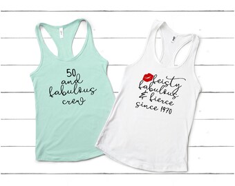 50th Birthday Tank - Etsy