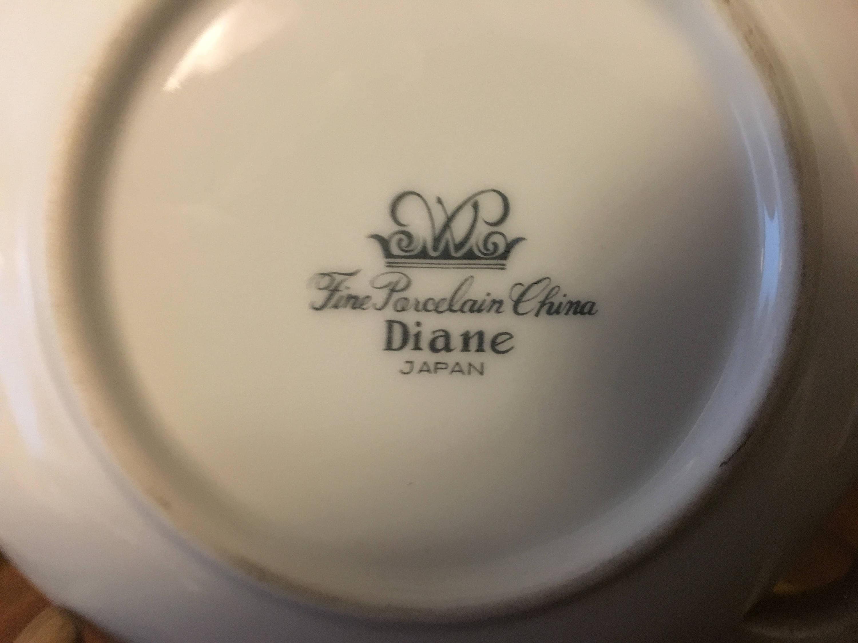 Fine Porcelain China Diane Pattern Fruit/dessert Bowls Set of 6 - Etsy